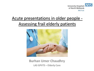 Elderly Care Presentation | PPTX