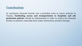 Assessment of Financial toxicity (COST) | PPTX