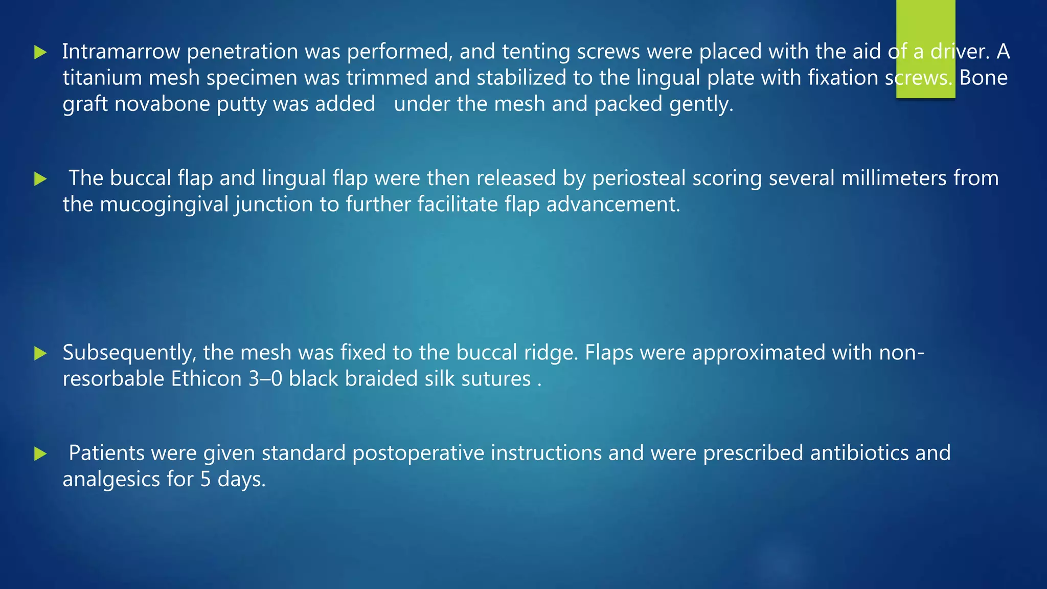 omfs journal club ppt on bone ridge augmentation | PPTX | Dental Health ...