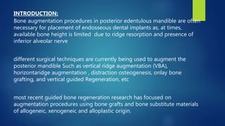 omfs journal club ppt on bone ridge augmentation | PPTX | Dental Health ...