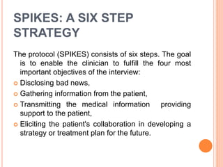 breaking bad news | PPTX