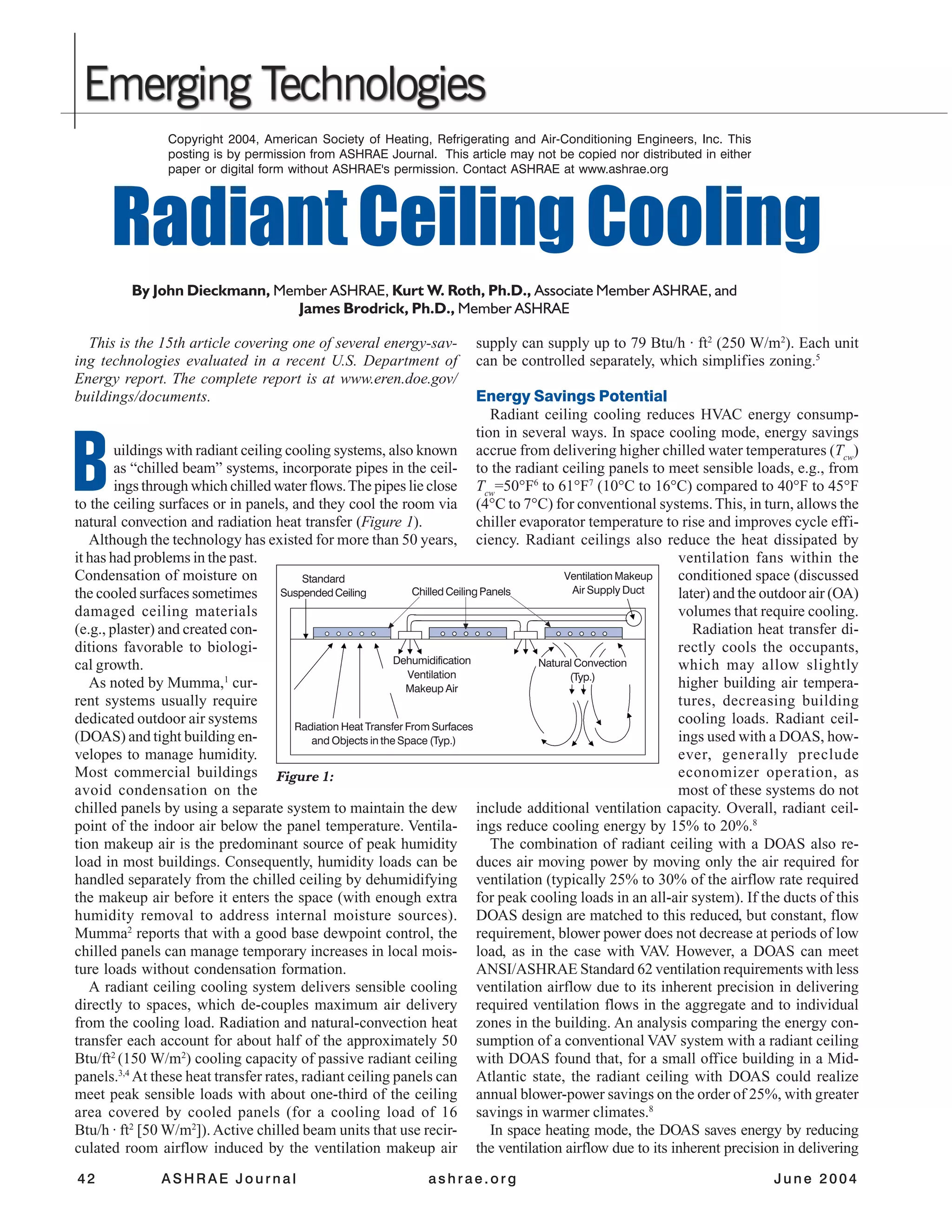 Radiant Ceiling Cooling | PDF