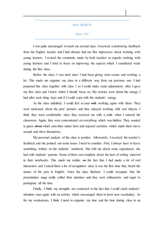 Journal entries Kindergarten Level | DOCX