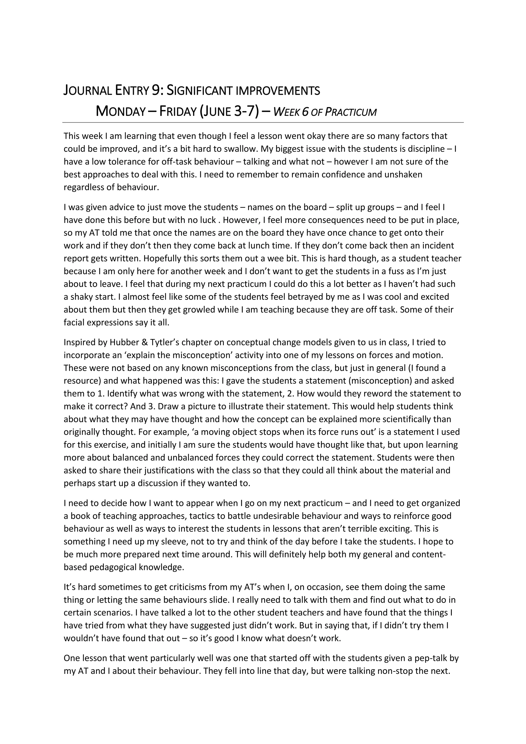 Journal entry 9 | PDF