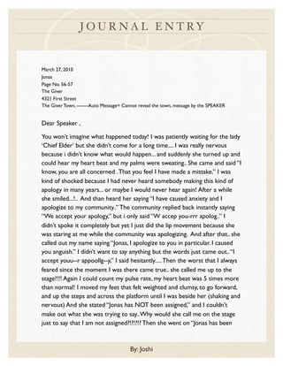 Journal entry (eng) | PAGES