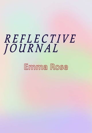 Reflective Journal | PPTX | Video Production | Content Production