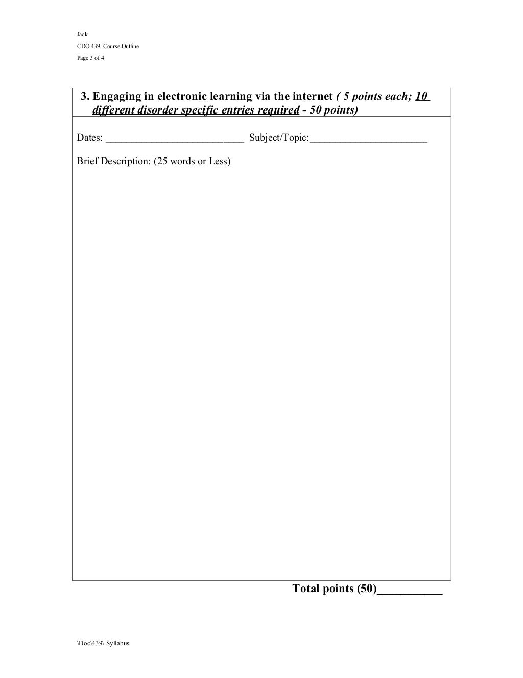 Journal Format Journal Format