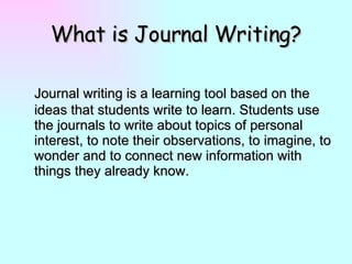 Journaling | PPT