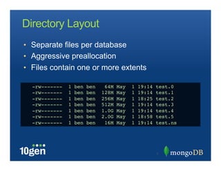 MongoDB Journaling and the Storage Enginer | PDF