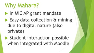 Journaling in Mahara | PPTX