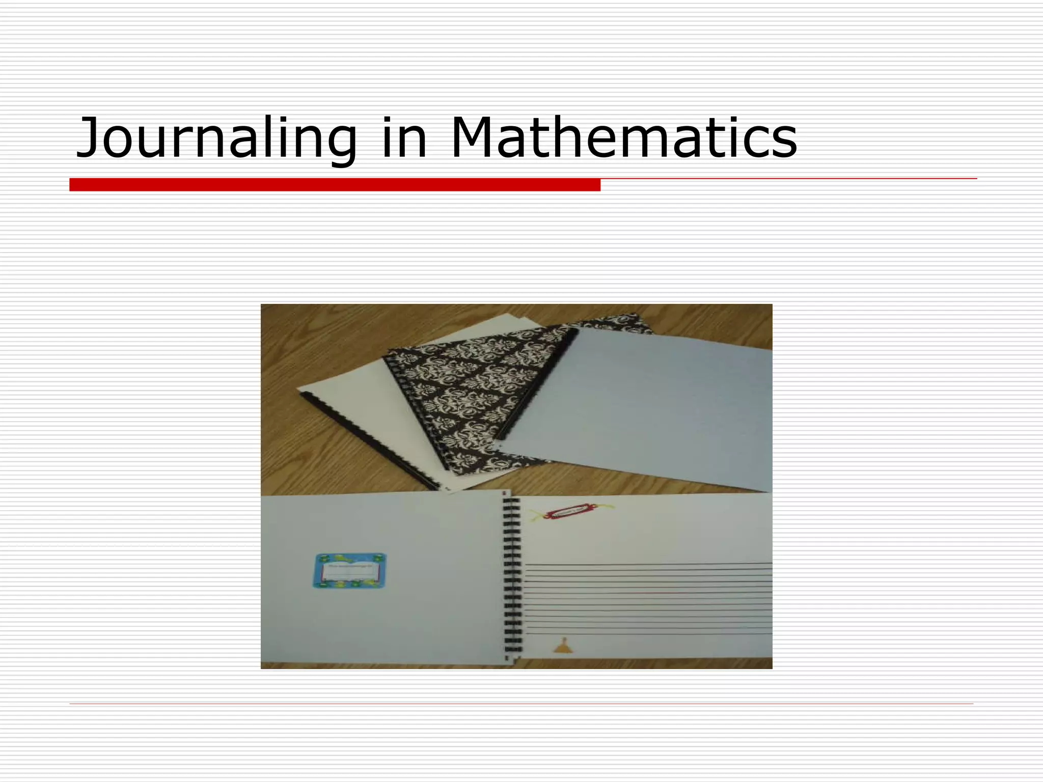 Journaling in Mathematics | PPT