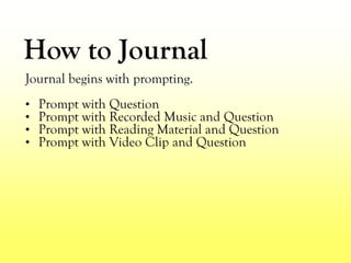 Journaling In The Music Room | PPTX