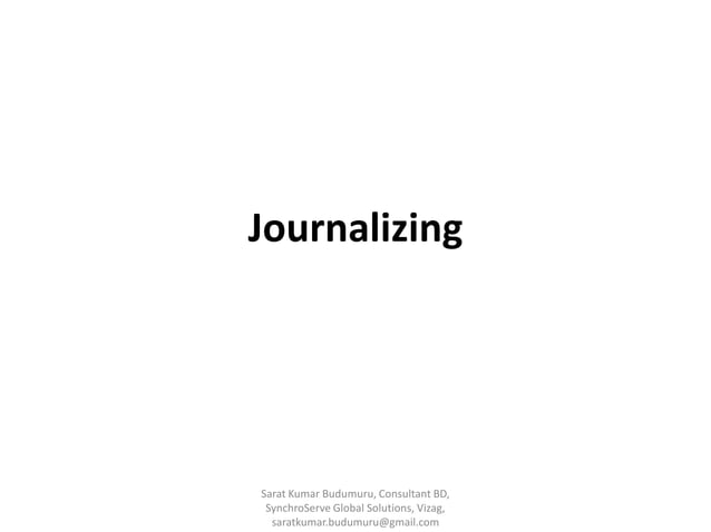 Journalising- easy way to learn journal entries for beginners in ...
