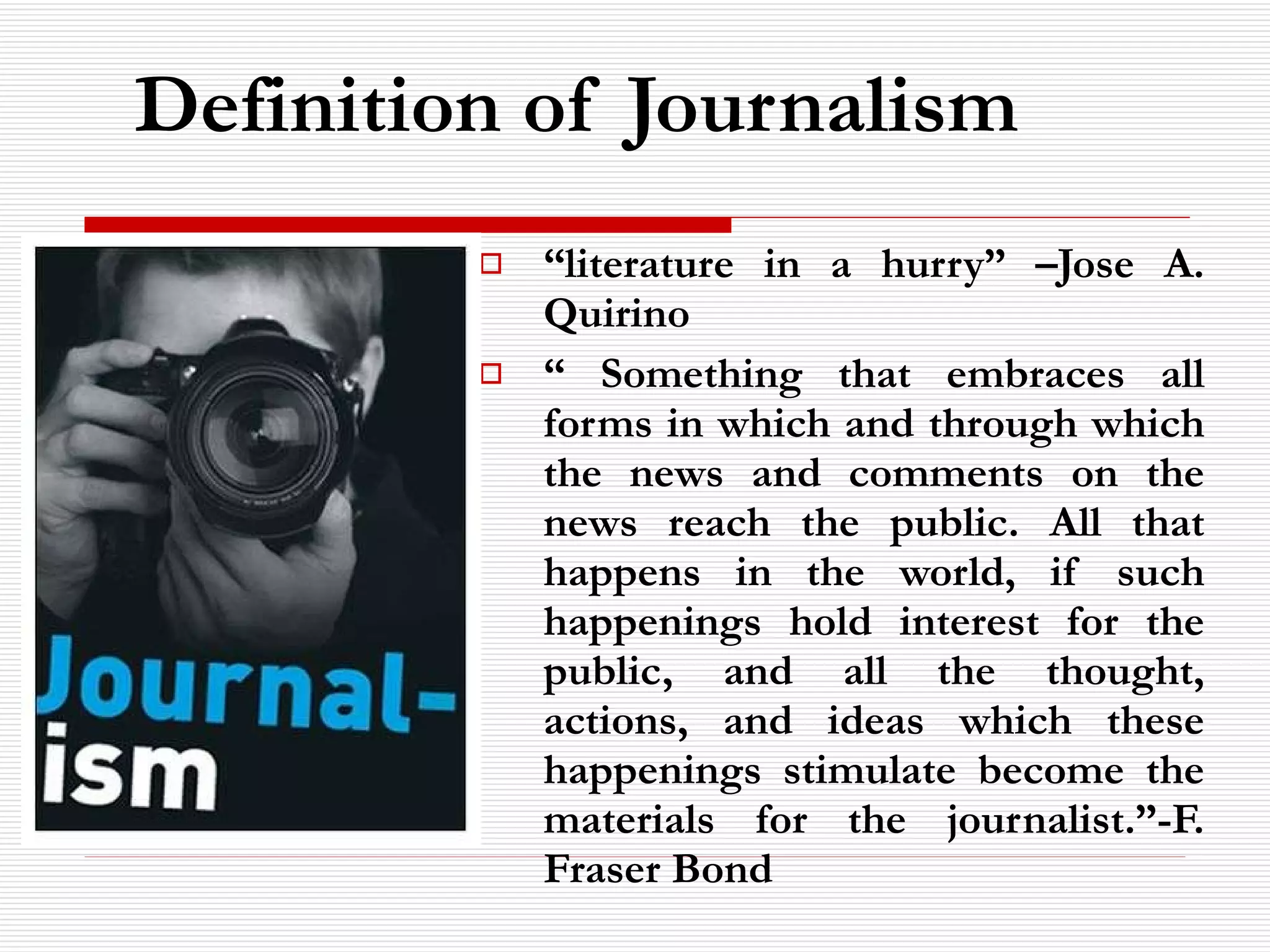 Journalism | PPT