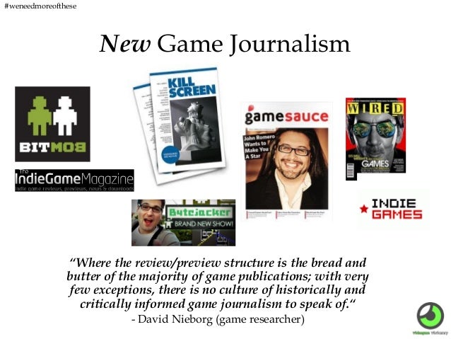 Understanding Game Journalism
