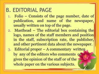 Journalism: National and Campus Newspapers Compared | PPTX