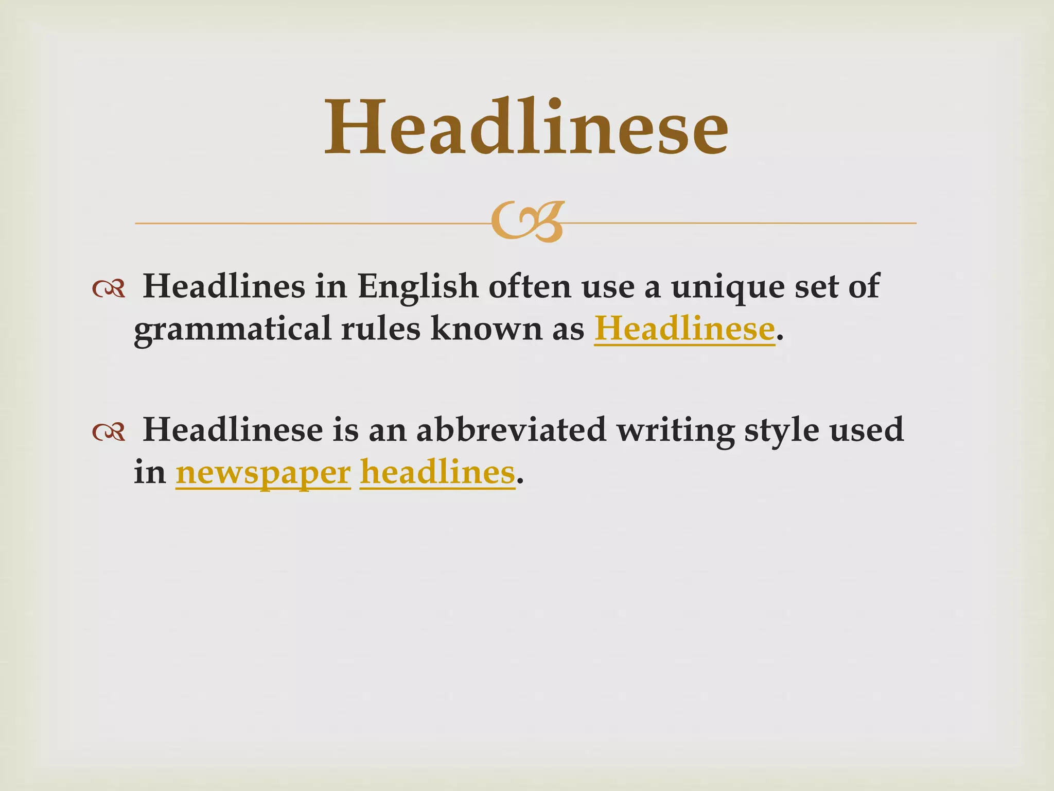 Journalism- Writing Headlines | PPTX