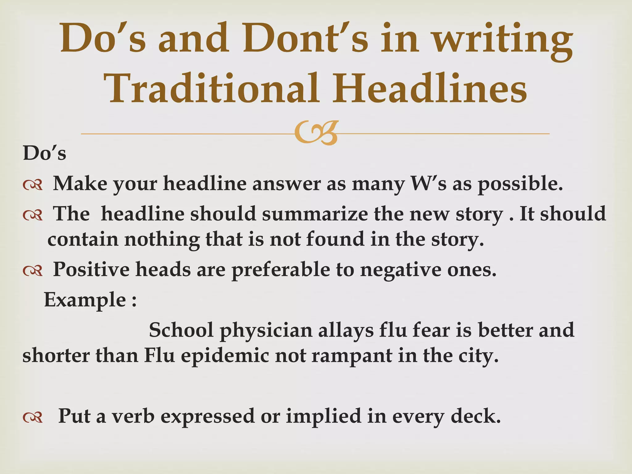 Journalism- Writing Headlines | PPTX