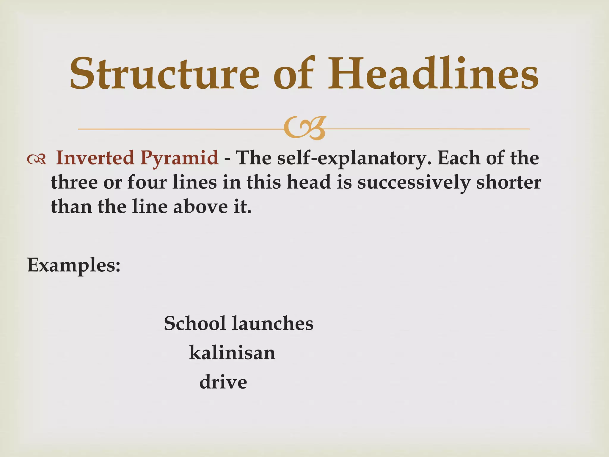 Journalism- Writing Headlines | PPTX