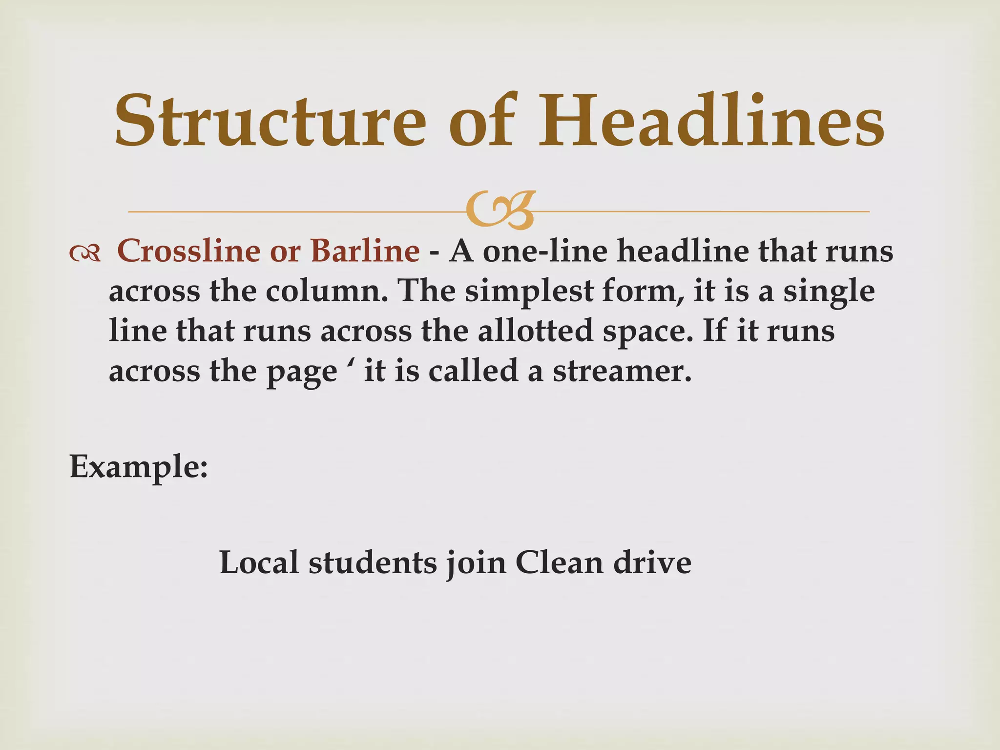 Journalism- Writing Headlines | PPTX