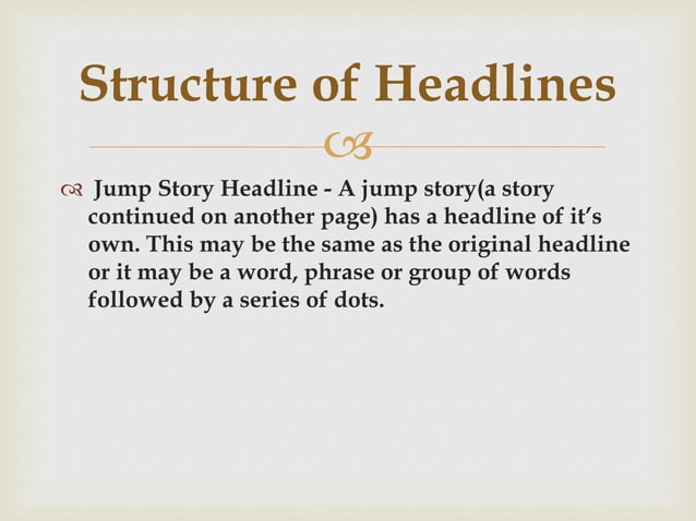 Journalism- Writing Headlines | PPTX