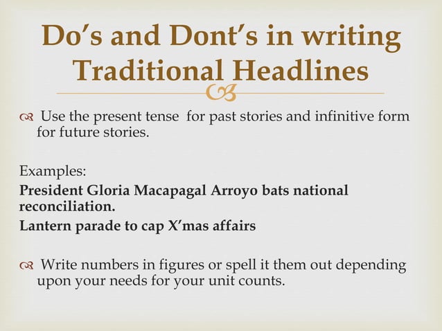 Journalism- Writing Headlines | PPTX