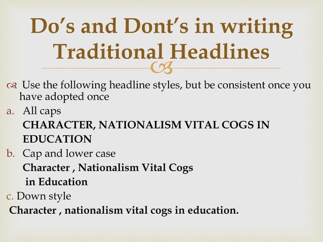 Journalism- Writing Headlines | PPTX