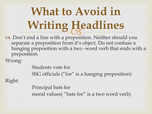 Journalism- Writing Headlines | PPTX