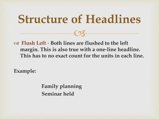 Journalism- Writing Headlines | PPTX