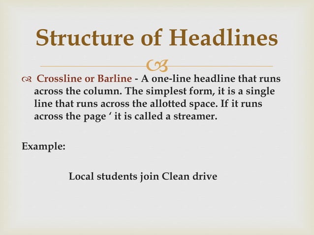 Journalism- Writing Headlines | PPTX