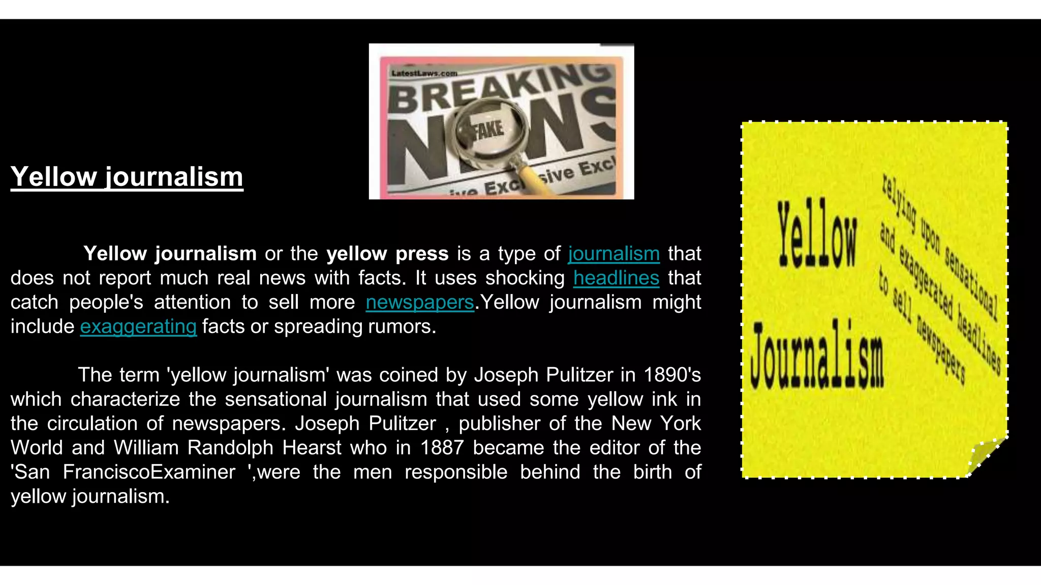 Yellow journalism | PPTX