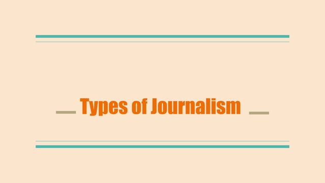 Journalism | PPTX