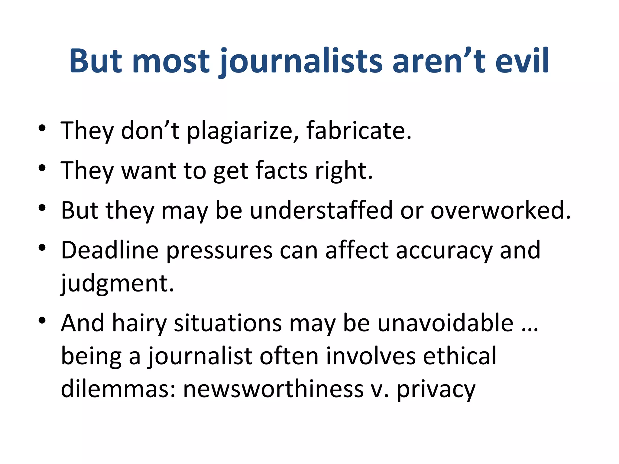Journalism Ethics | PPT