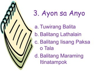 Journalism pagsulat ng balita | PPTX