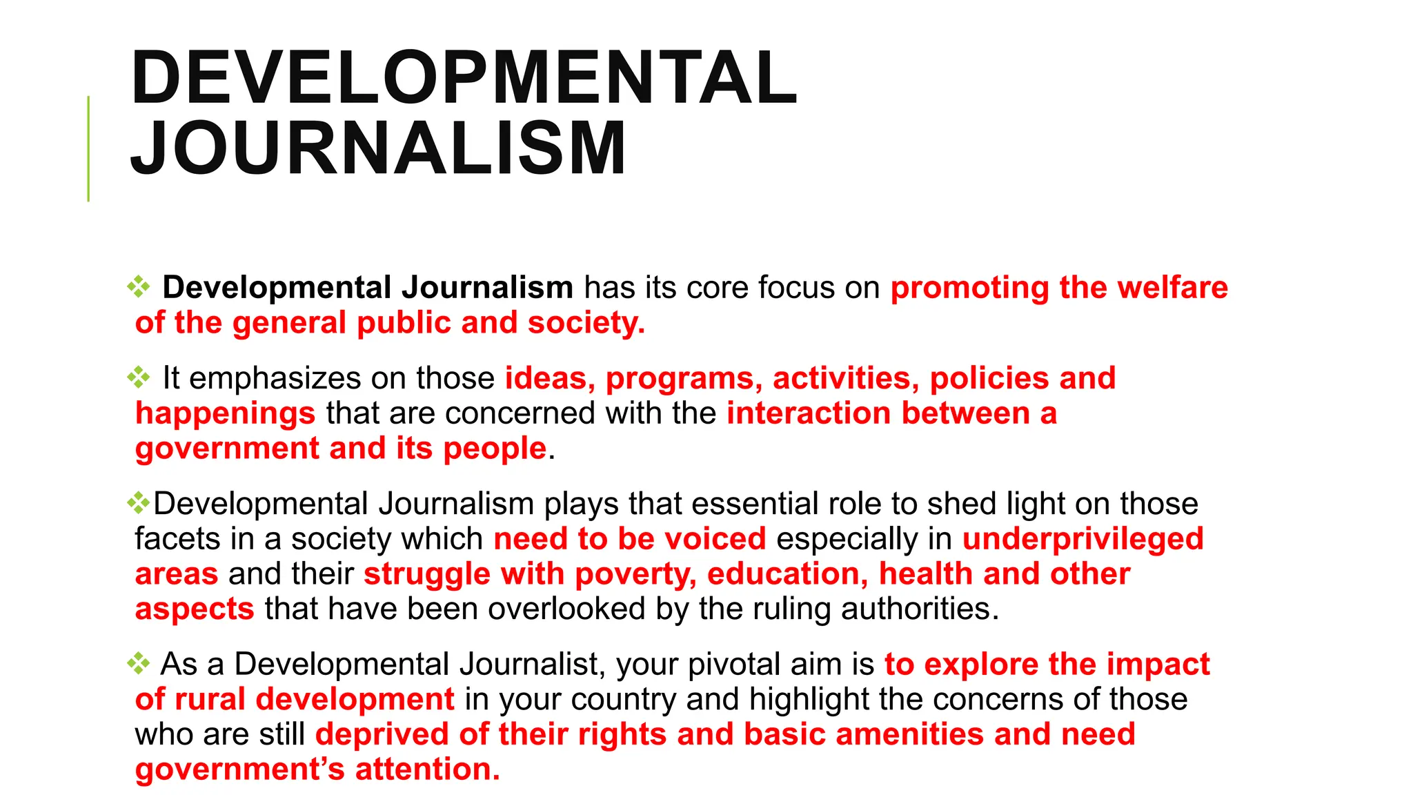 journalism 7.powerpoint presentation english | PPT