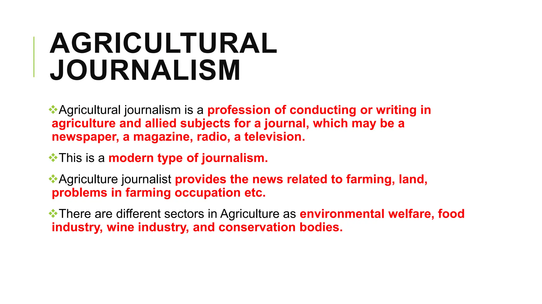 journalism 7.powerpoint presentation english | PPT