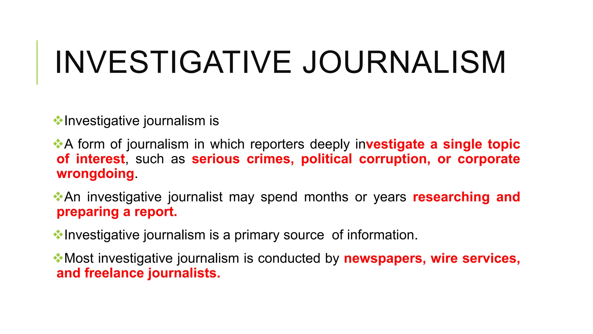 journalism 7.powerpoint presentation english | PPT