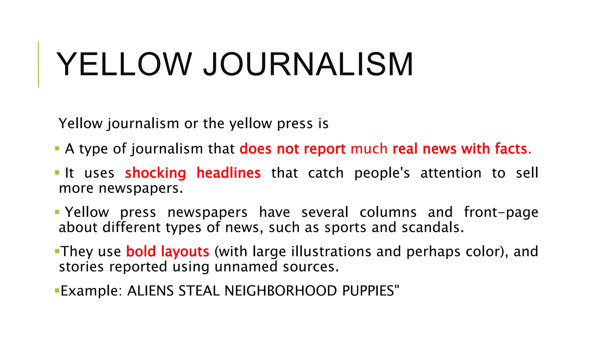 journalism 7.powerpoint presentation english | PPT