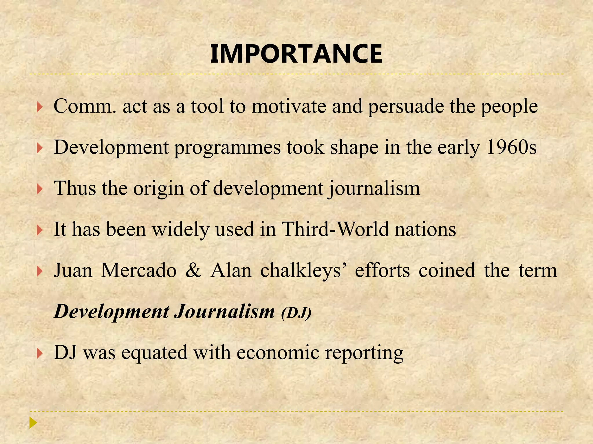 Journalism and development | PPTX