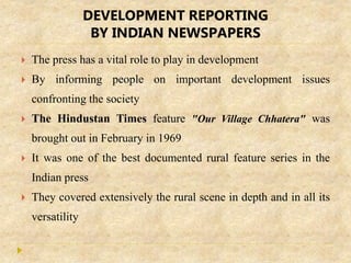 Journalism and development | PPTX