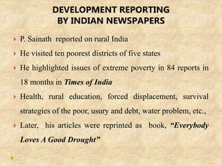 Journalism and development | PPTX