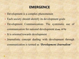 Journalism and development | PPTX