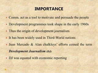 Journalism and development | PPTX