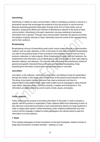 Journalism and mass communication | PDF