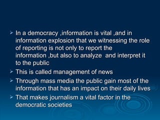 Journalism As A Career | PPT