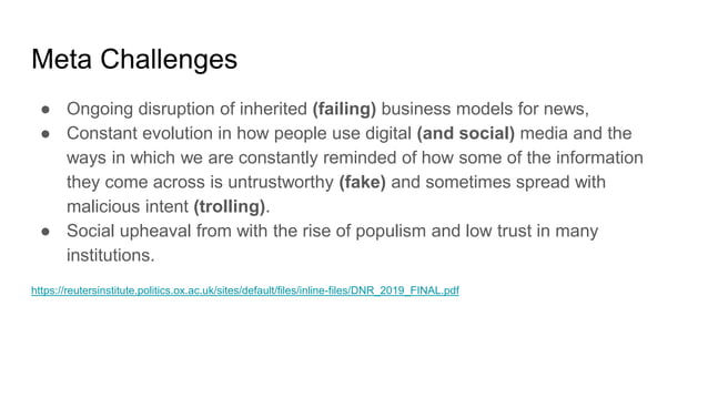 Journalism: Challenges, Opportunities | PPT