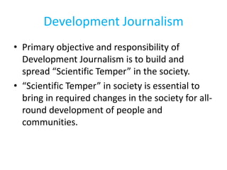 Journalism for development | PDF