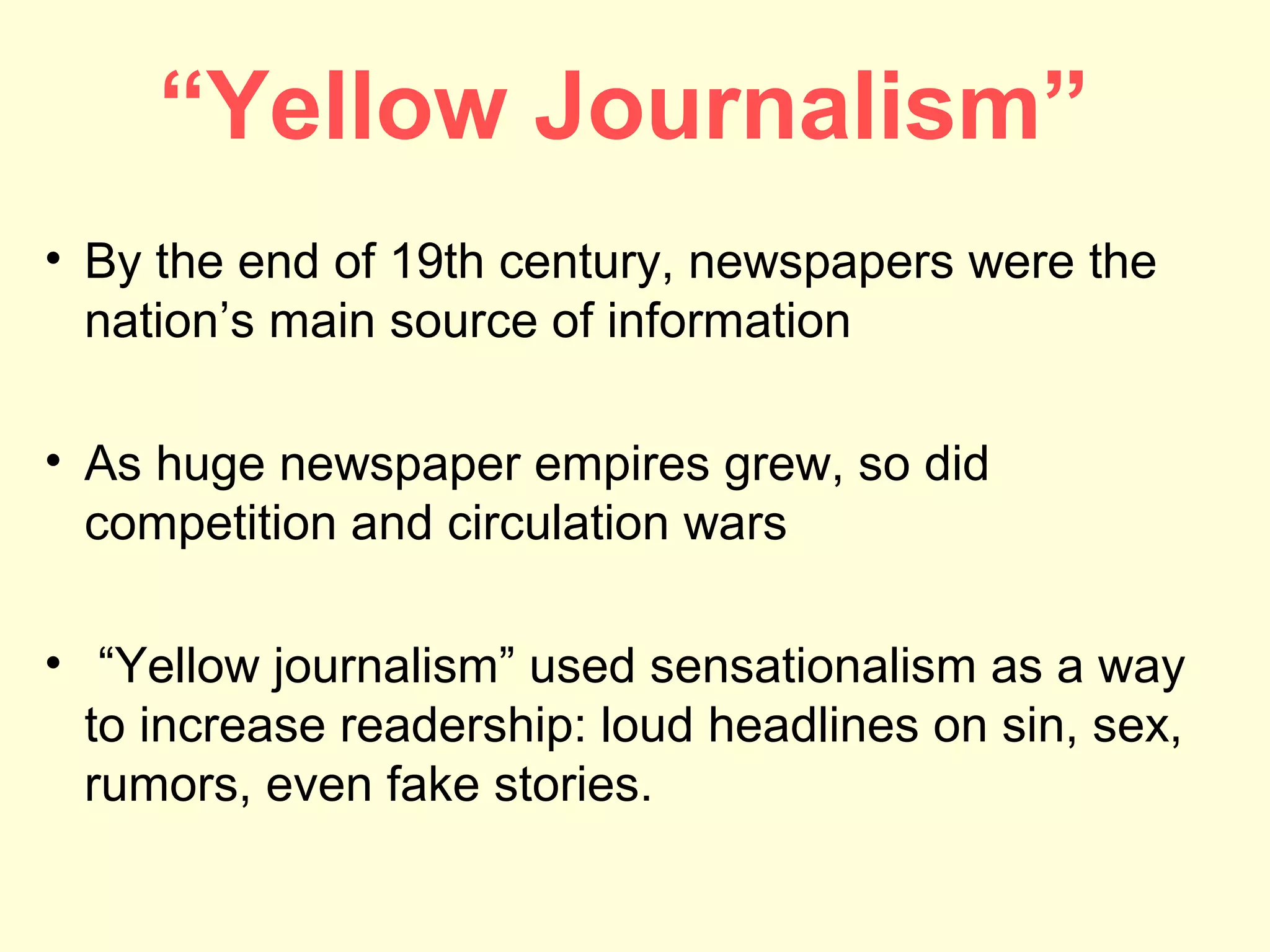 Journalism History | PPT
