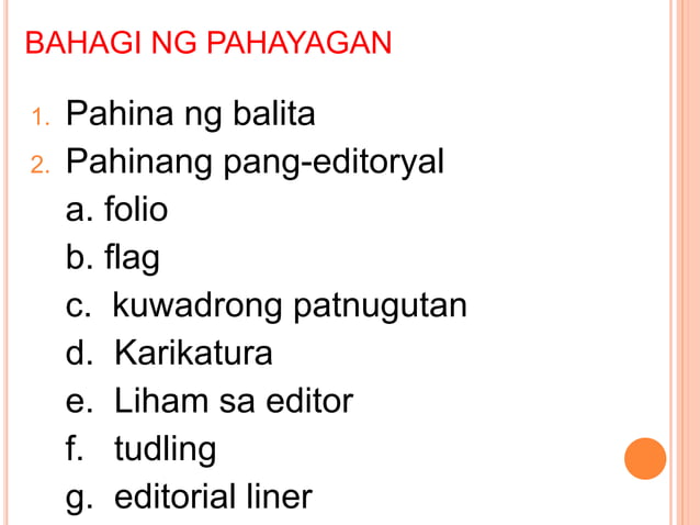 Pamahayan/ Pahayagan | PPTX