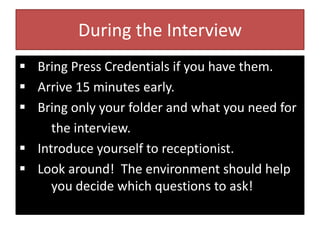 How to Interview for a News Story | PPTX